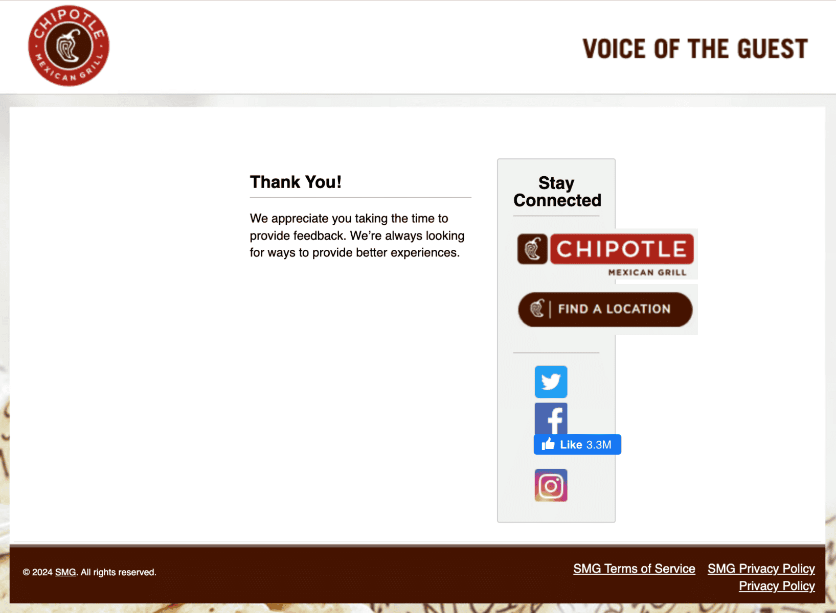 ChipotleFeedback.com - Chipotle Guest Survey (START NOW)